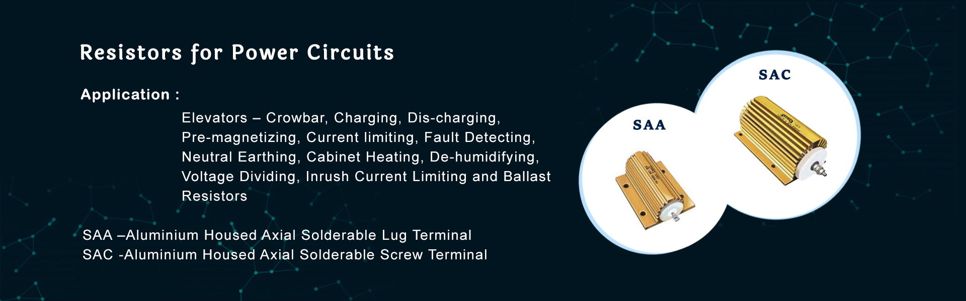 professional manufacturer wire wound resistors, india